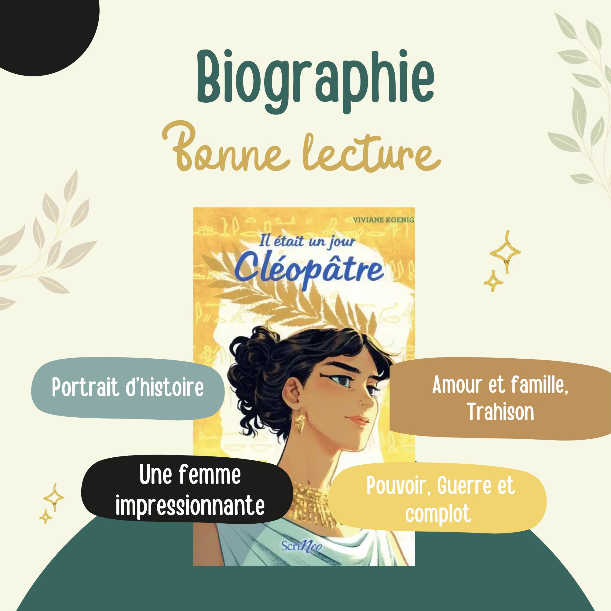 Il était un jour Cléopâtre de Viviane Koenig - Les Paravers de Millina